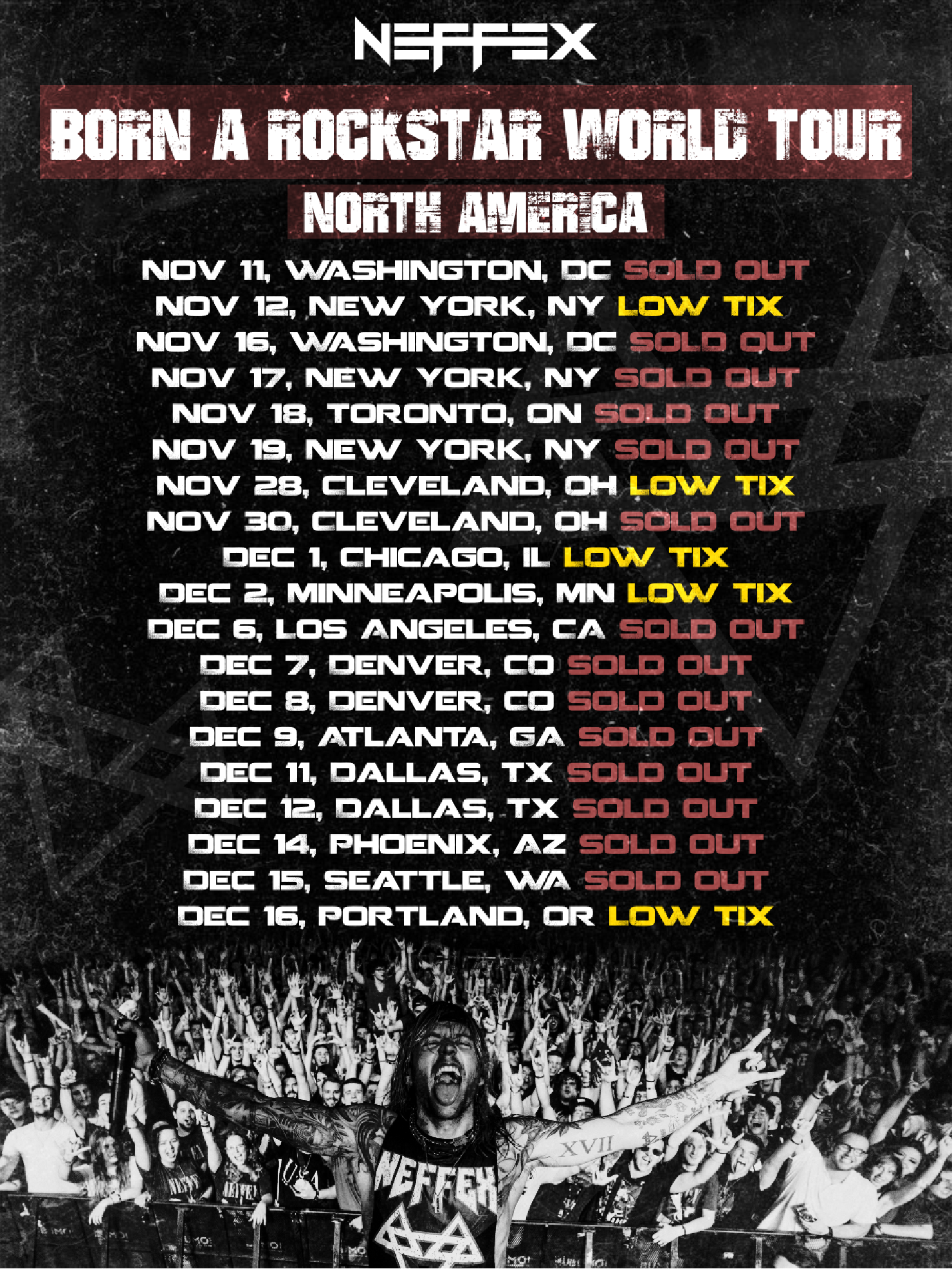 NEFFEX - Born A Rockstar: The World Tour by NEFFEX